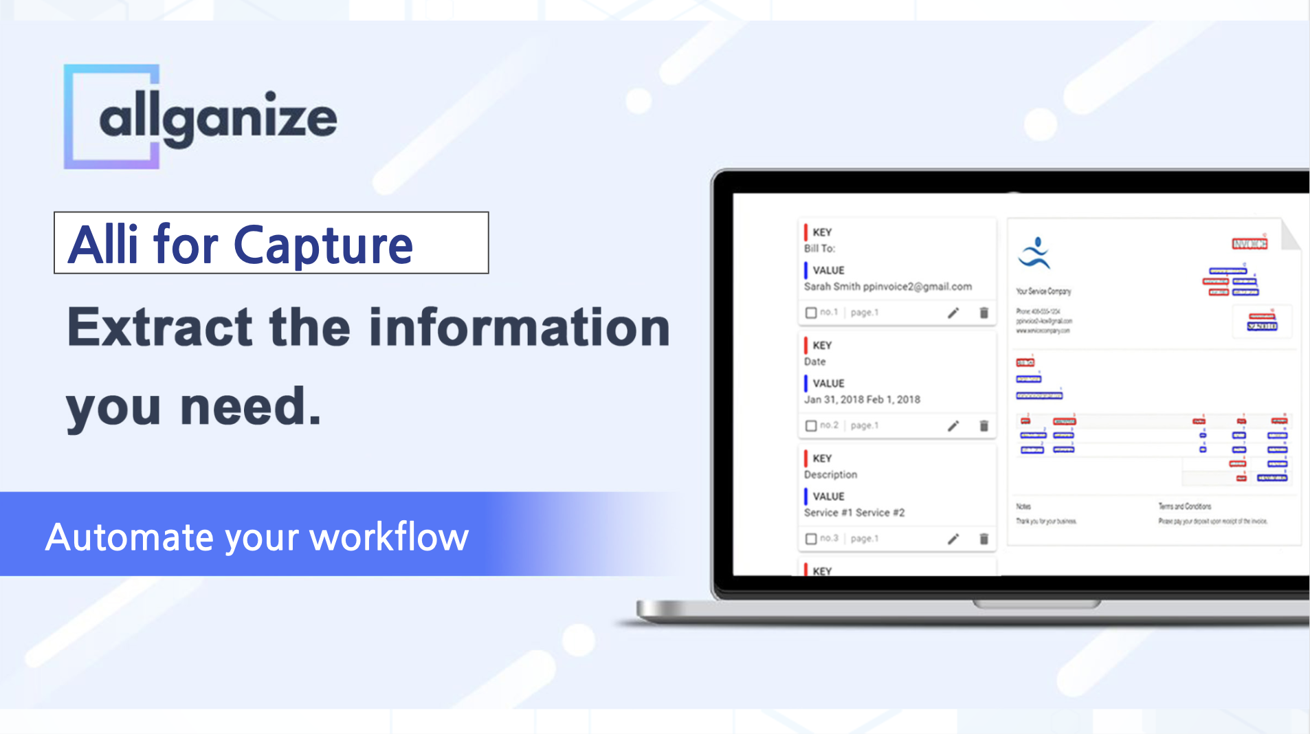 Allganize launches 'Alli for Capture' service that automatically extracts the information you ...